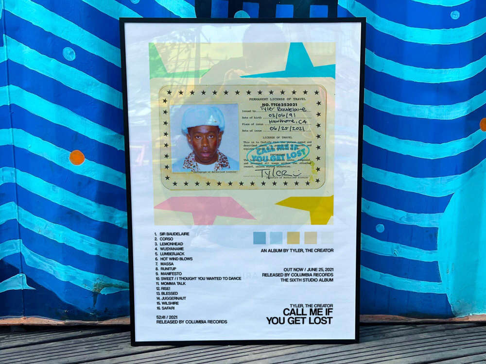 Tyler The Creator Call Me If You Get Lost Album Cover Poster Tyler The Creator Call Me If You Get Lost Album Cover Poster