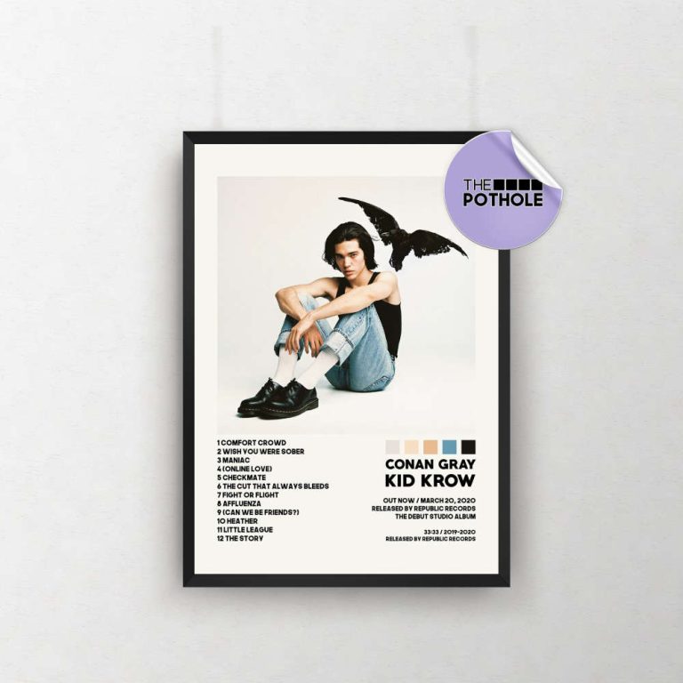 Conan Gray Posters, Kid Krow Poster, Album Cover Poster,Poster Print ...