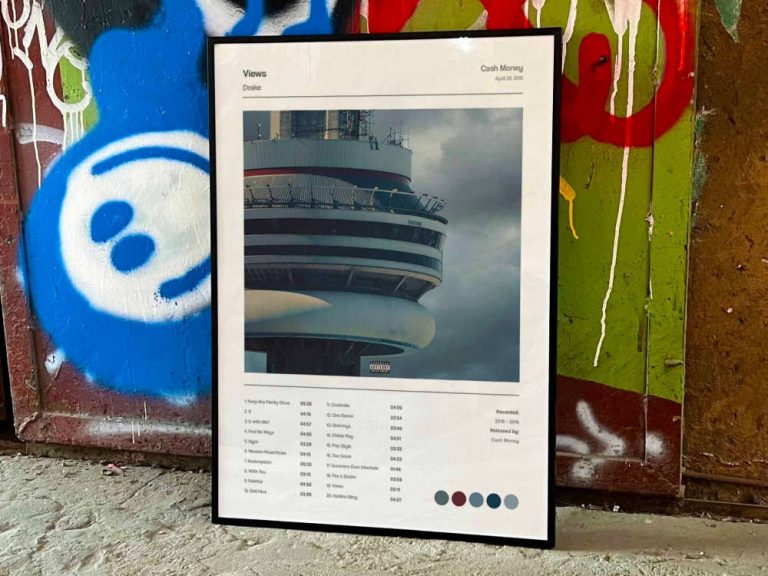 Drake "Views" Album Cover Poster for Home Room Decor, Drake merch ...