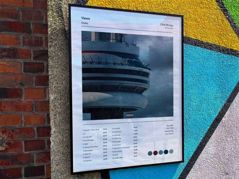 Drake "Views" Album Cover Poster for Home Room Decor, Drake merch ...