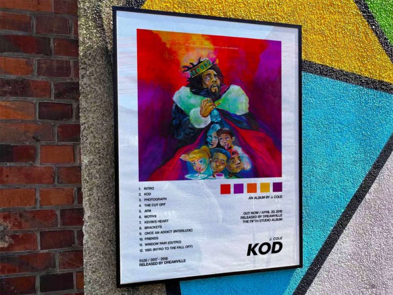J Cole "KOD" Album Cover Poster #2 - lylyprint.com