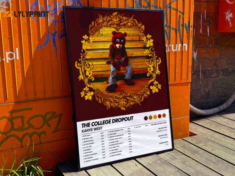 Kanye West "The College Dropout" Album Cover Poster - lylyprint.com