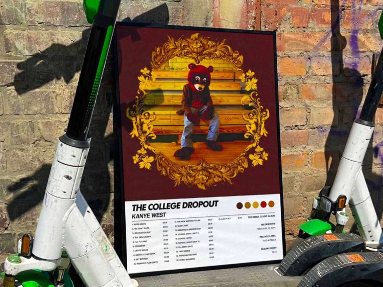 Kanye West "The College Dropout" Album Cover Poster - lylyprint.com