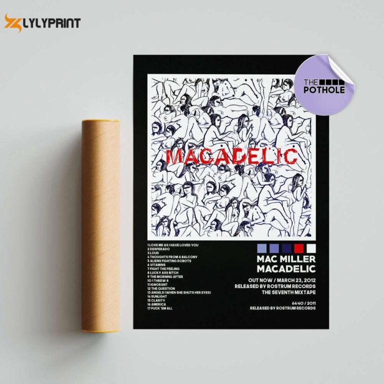Mac Miller Posters / Macadelic Poster / Tracklist Album Cover Poster ...