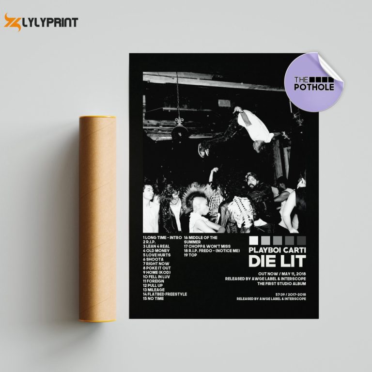 Playboi Carti Posters / Die Lit Poster, Tracklist Album Cover Poster, Print Wall Art, Custom ...