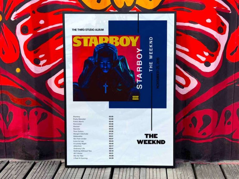 The Weeknd "Starboy" Album Cover Poster #3 - lylyprint.com