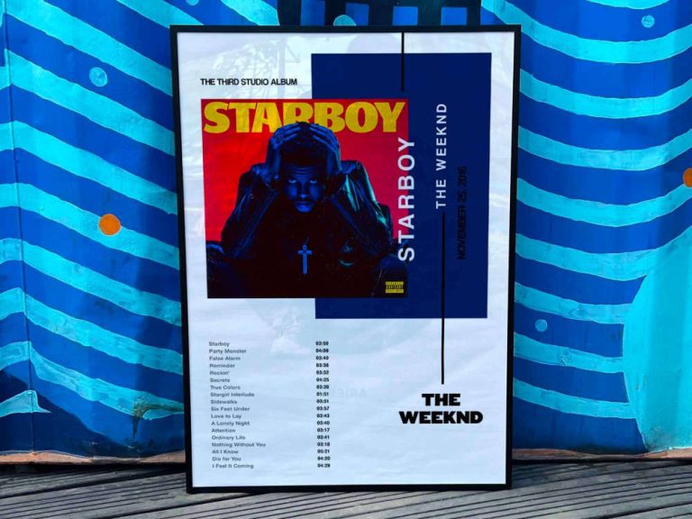 The Weeknd "Starboy" Album Cover Poster #3 - lylyprint.com