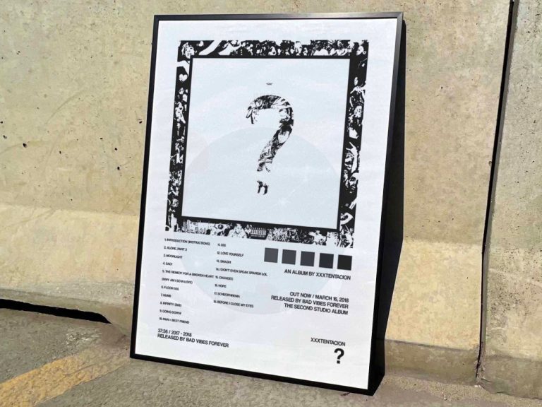 XXXtentacion "Question Mark" Album Cover Poster #2 - lylyprint.com