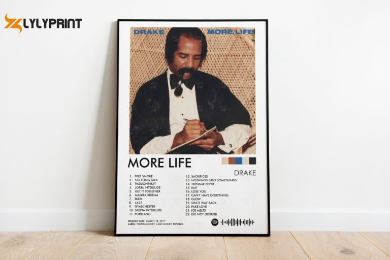 Drake Poster More Life Poster, Drake More Life Album poster, Drake ...
