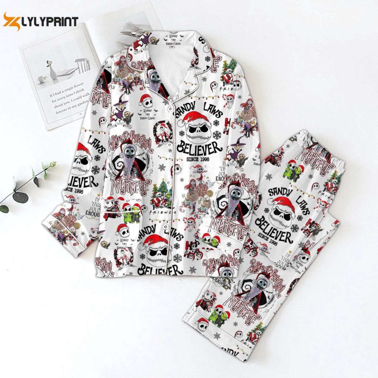TVD Christmas Button Down Pajamas LA: Festive Sleepwear for a Stylish ...